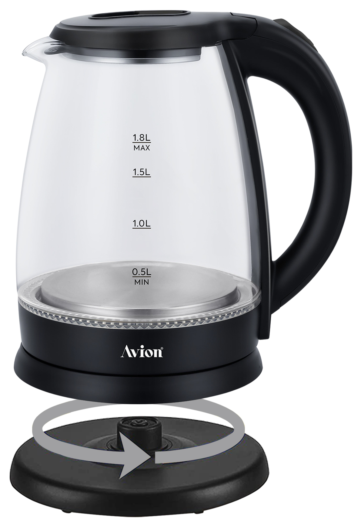 Electric Glass Kettle 1.8 liter |AEK680G – Avion Electronics